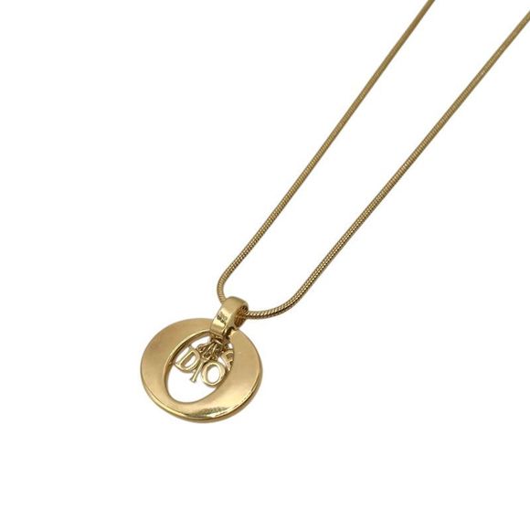 Dior | Jewelry | Christian Dior Necklace Snake Chain Gold Plated Gold ...
